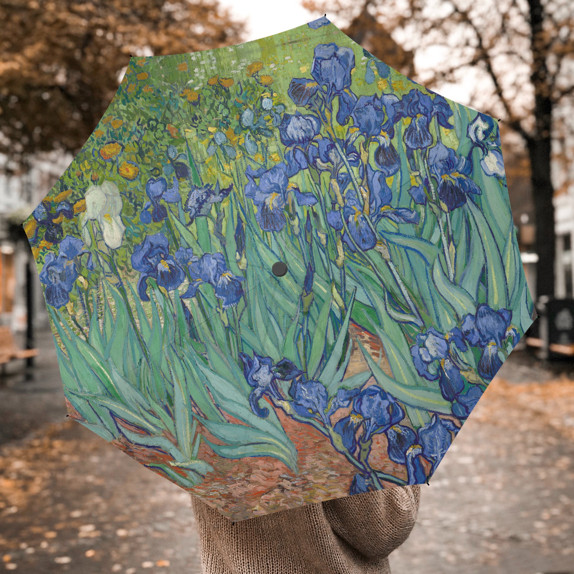 Vintage Art Vincent van Automatic Folding Umbrella